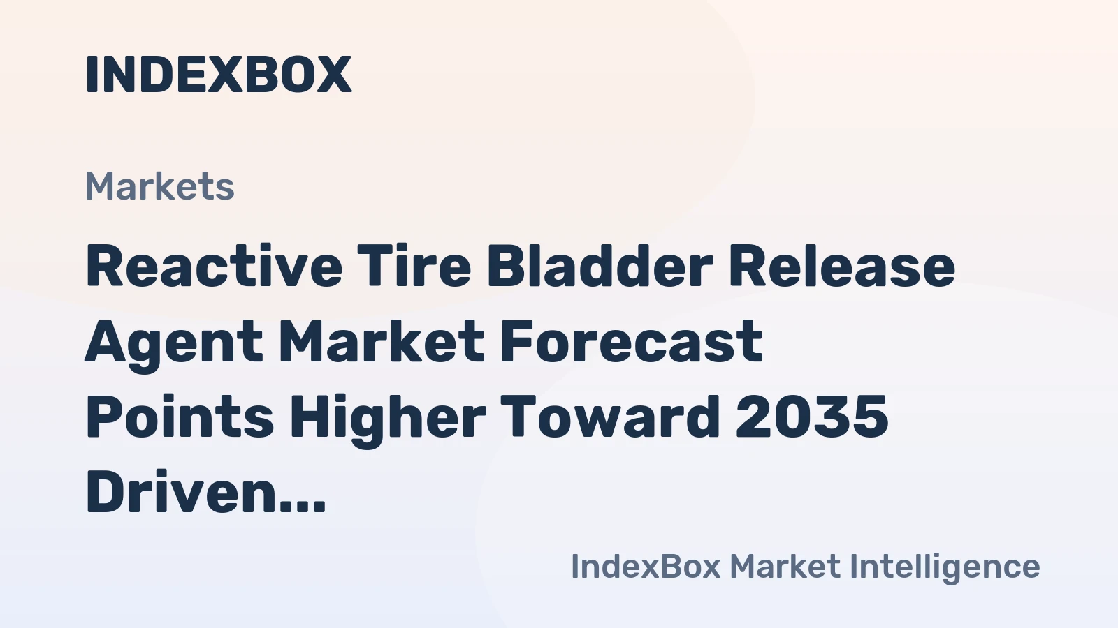 Reactive Tire Bladder Release Agent Market Forecast Points Higher Toward 2035 Driven by Tire Production Expansion and Sustainability Mandates