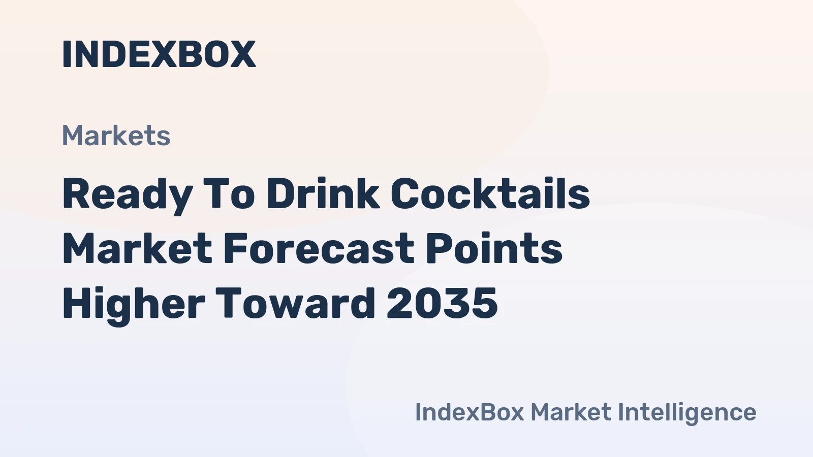 Ready to Drink Cocktails Market Forecast Points Higher Toward 2035, Driven by Premiumization and Channel Diversification