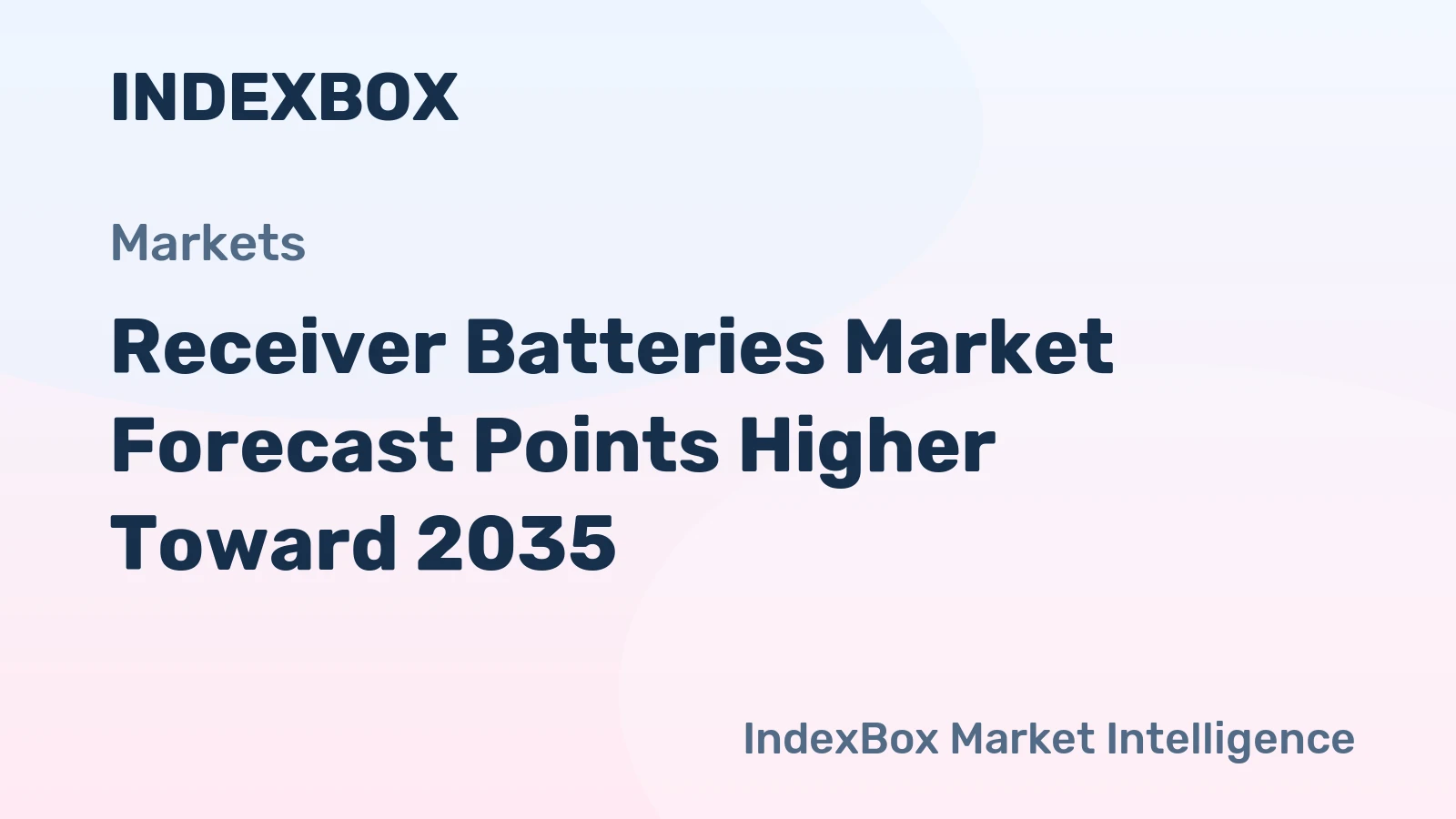 Receiver Batteries Market Forecast Points Higher Toward 2035, Driven by Industrial Automation and Sensor Network Expansion