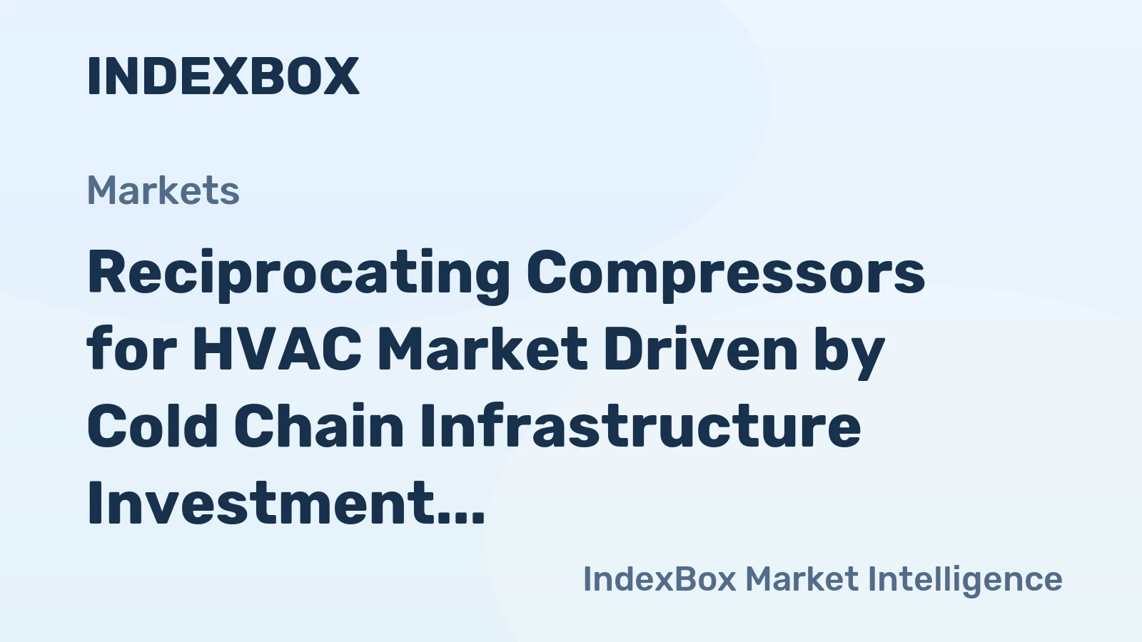 Reciprocating Compressors for HVAC Market Driven by Cold Chain Infrastructure Investment Through 2035