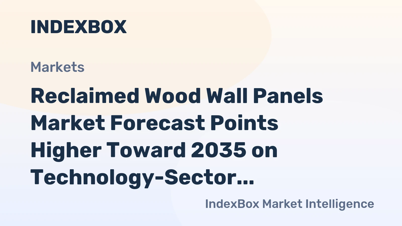 Reclaimed Wood Wall Panels Market Forecast Points Higher Toward 2035 on Technology-Sector Demand and Sustainability Mandates