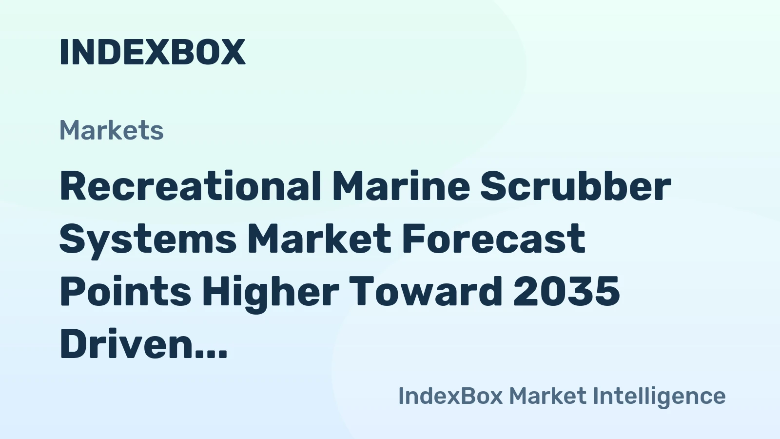 Recreational Marine Scrubber Systems Market Forecast Points Higher Toward 2035 Driven by Stricter Emissions Rules
