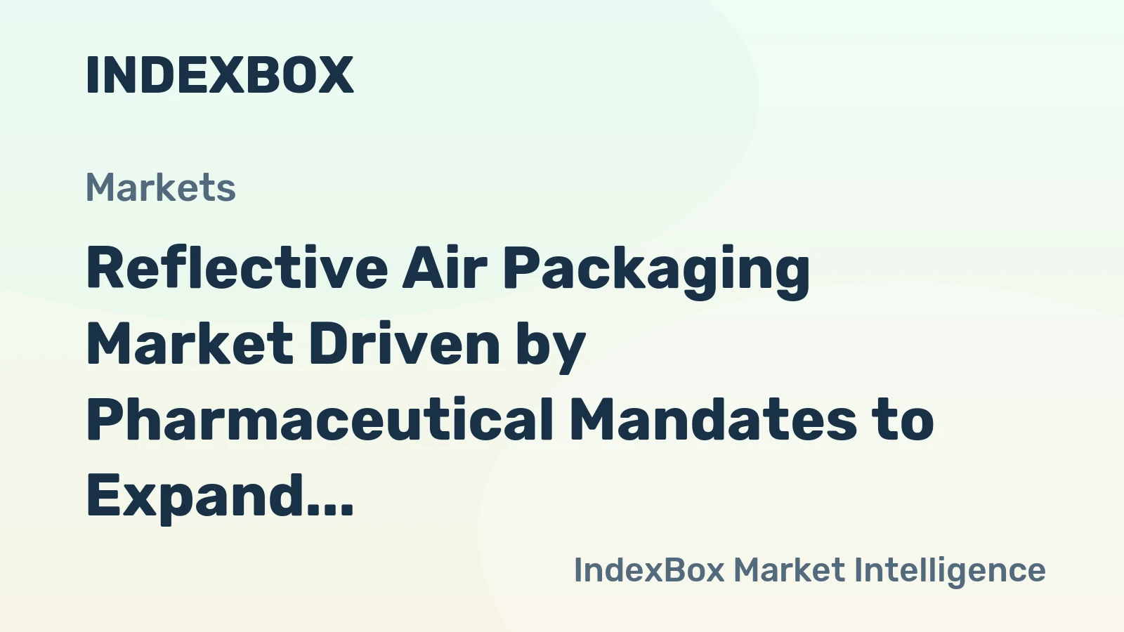 Reflective Air Packaging Market Driven by Pharmaceutical Mandates to Expand Through 2035
