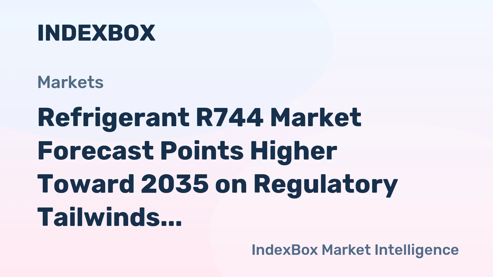 Refrigerant R744 Market Forecast Points Higher Toward 2035 on Regulatory Tailwinds and Supermarket Retrofits