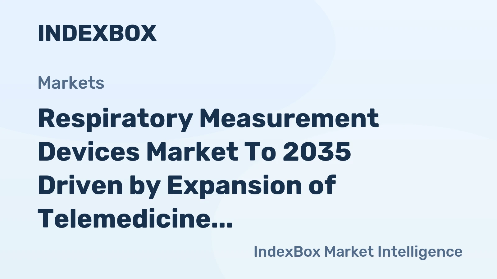 Respiratory Measurement Devices Market to 2035 Driven by Expansion of Telemedicine and Remote Patient Monitoring Programs
