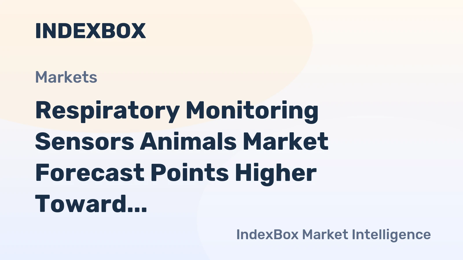 Respiratory Monitoring Sensors Animals Market Forecast Points Higher Toward 2035, Driven by Iot Adoption in Livestock Health