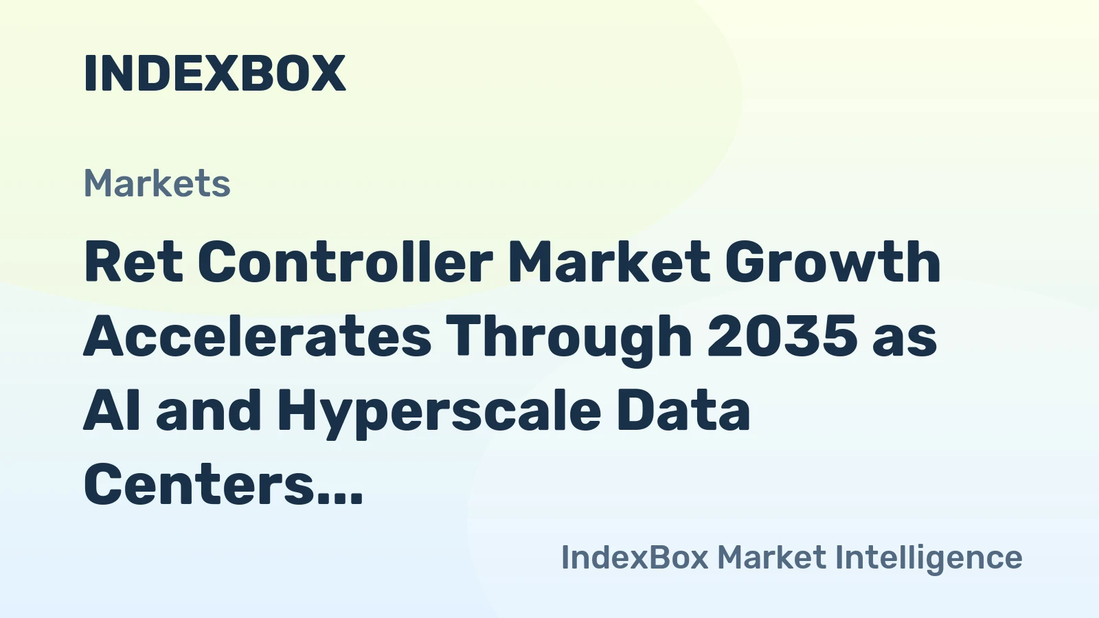 Ret Controller Market Growth Accelerates Through 2035 as AI and Hyperscale Data Centers Drive Demand for High-Speed Signal Integrity
