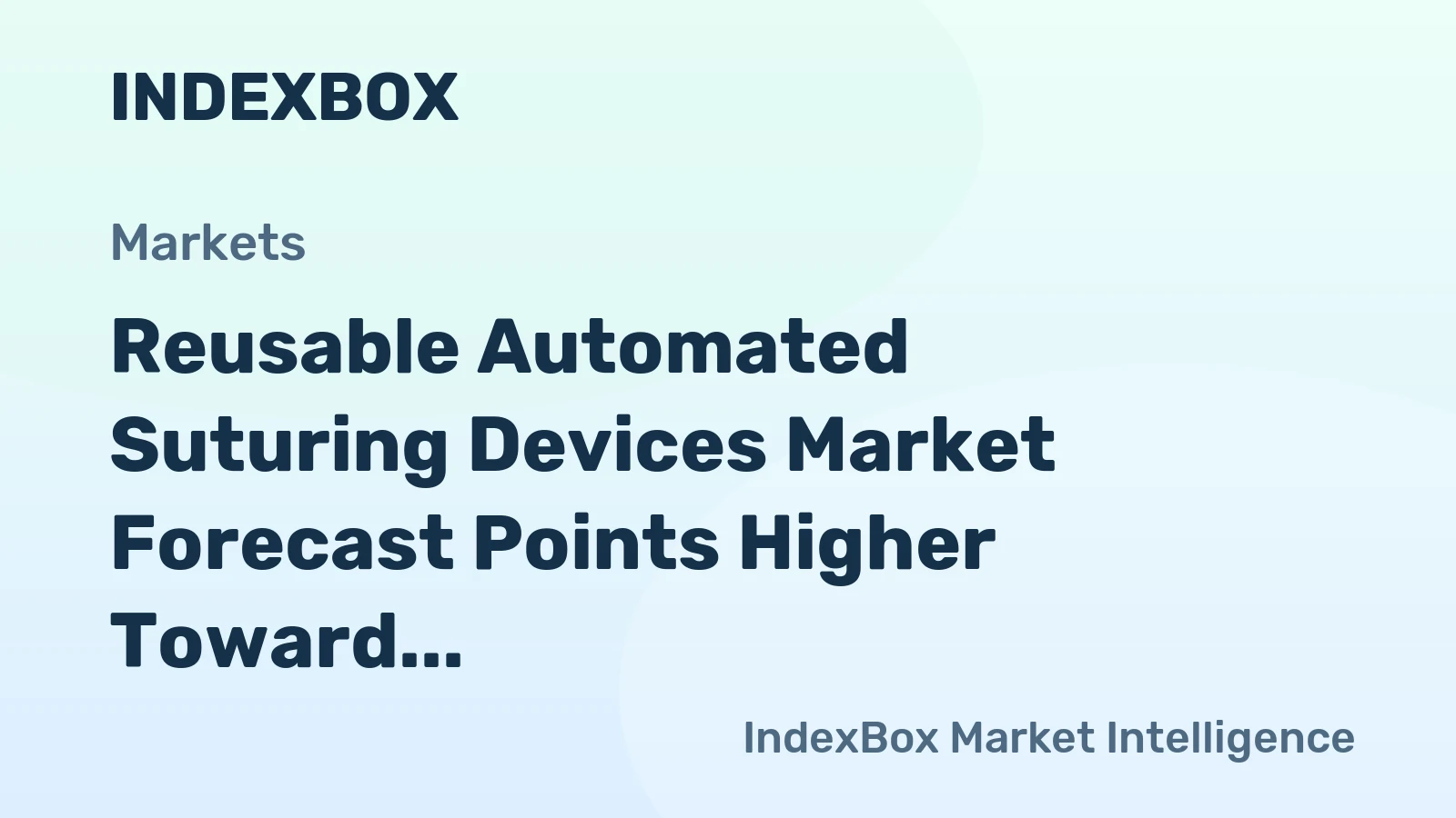 Reusable Automated Suturing Devices Market Forecast Points Higher Toward 2035 on Rising Minimally Invasive Surgery Volumes