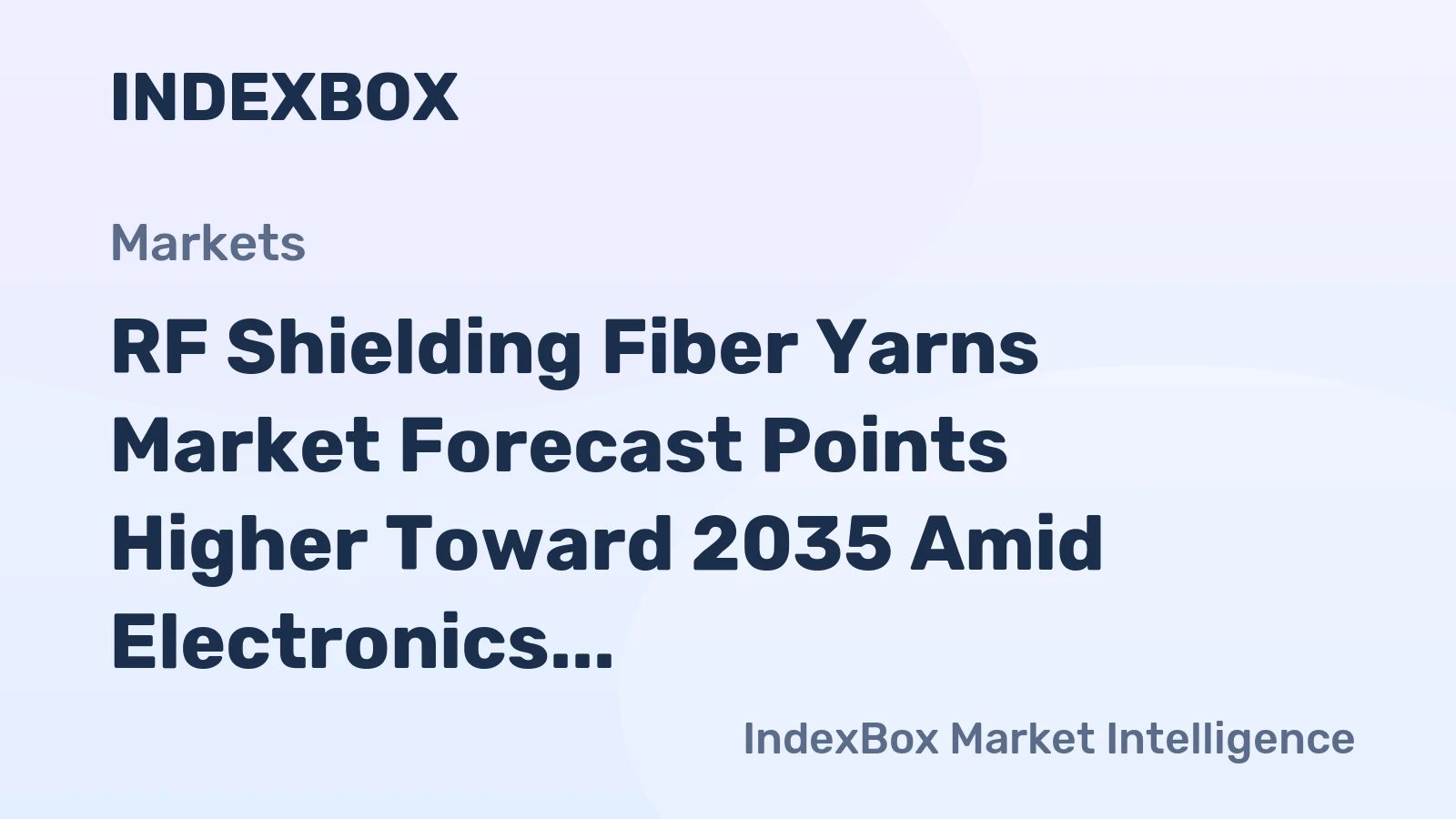 RF Shielding Fiber Yarns Market Forecast Points Higher Toward 2035 Amid Electronics Proliferation