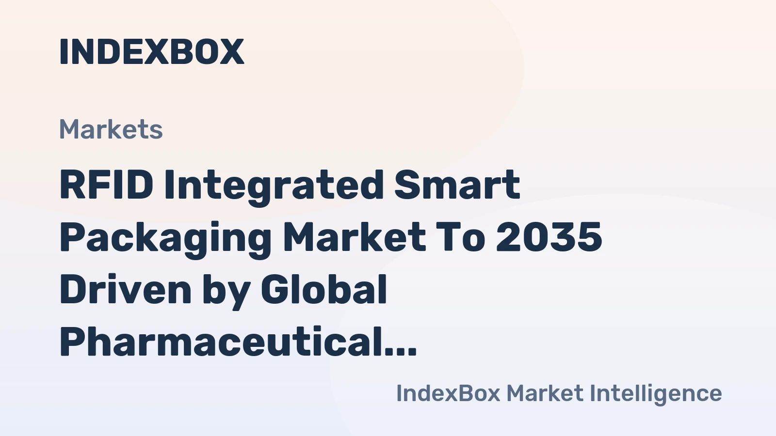 RFID Integrated Smart Packaging Market to 2035 Driven by Global Pharmaceutical Serialization Mandates