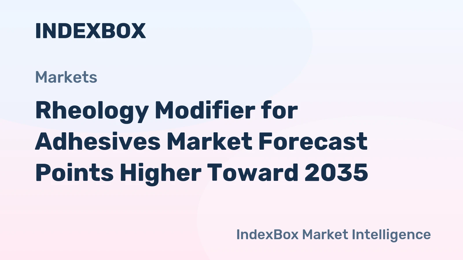 Rheology Modifier for Adhesives Market Forecast Points Higher Toward 2035, Driven by Advanced Electronics Packaging Demand