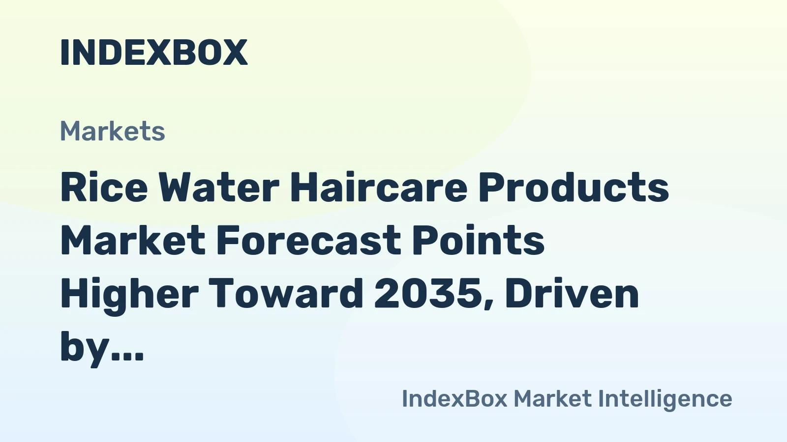 Rice Water Haircare Products Market Forecast Points Higher Toward 2035, Driven by Clean Beauty Demand