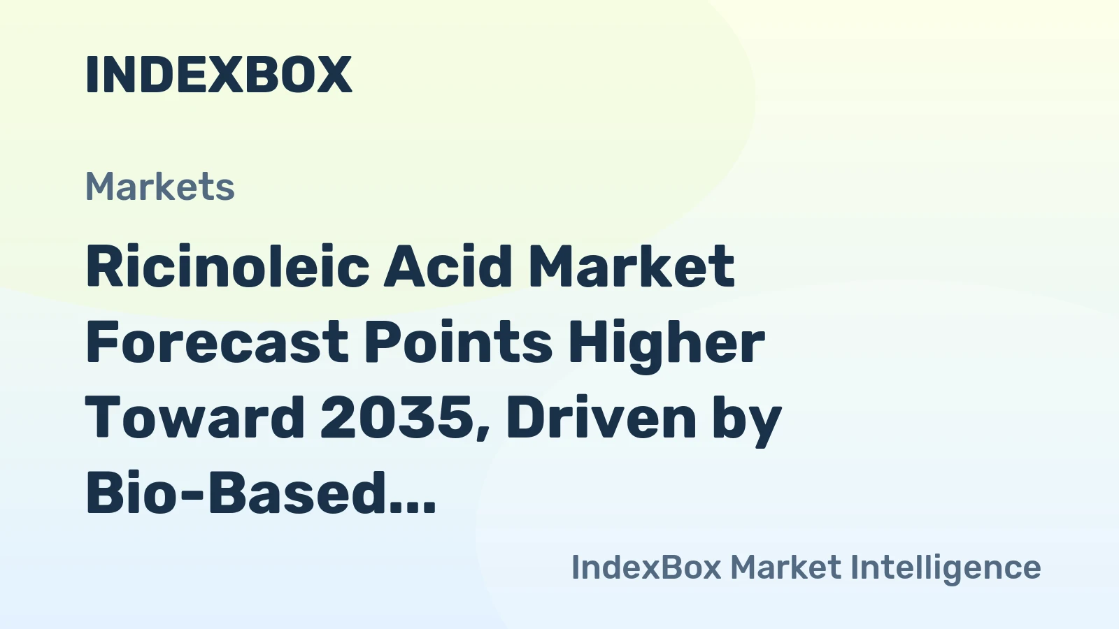 Ricinoleic Acid Market Forecast Points Higher Toward 2035, Driven by Bio-Based Polymer Demand