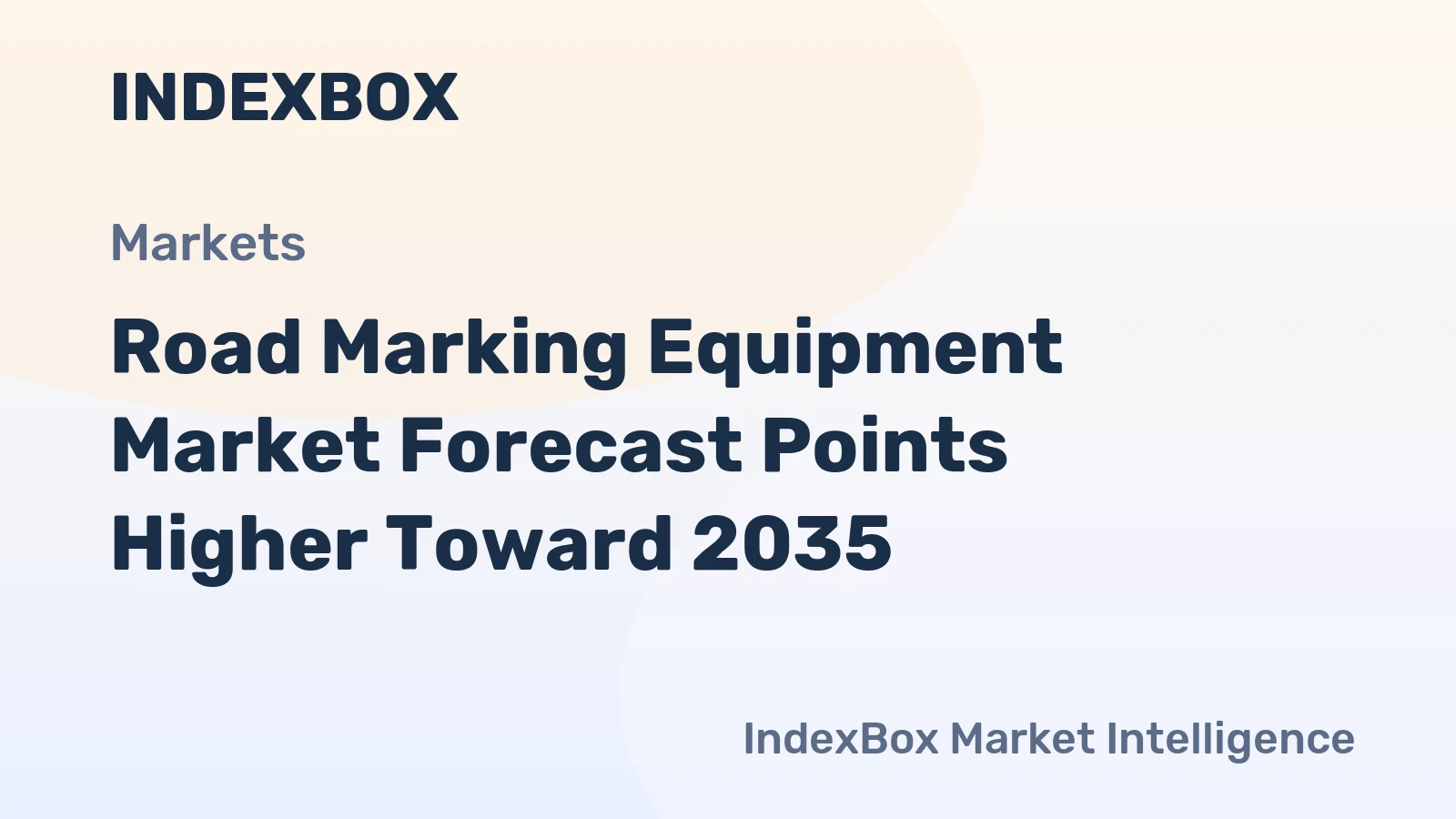 Road Marking Equipment Market Forecast Points Higher Toward 2035, Driven by Infrastructure Modernization and Safety Mandates