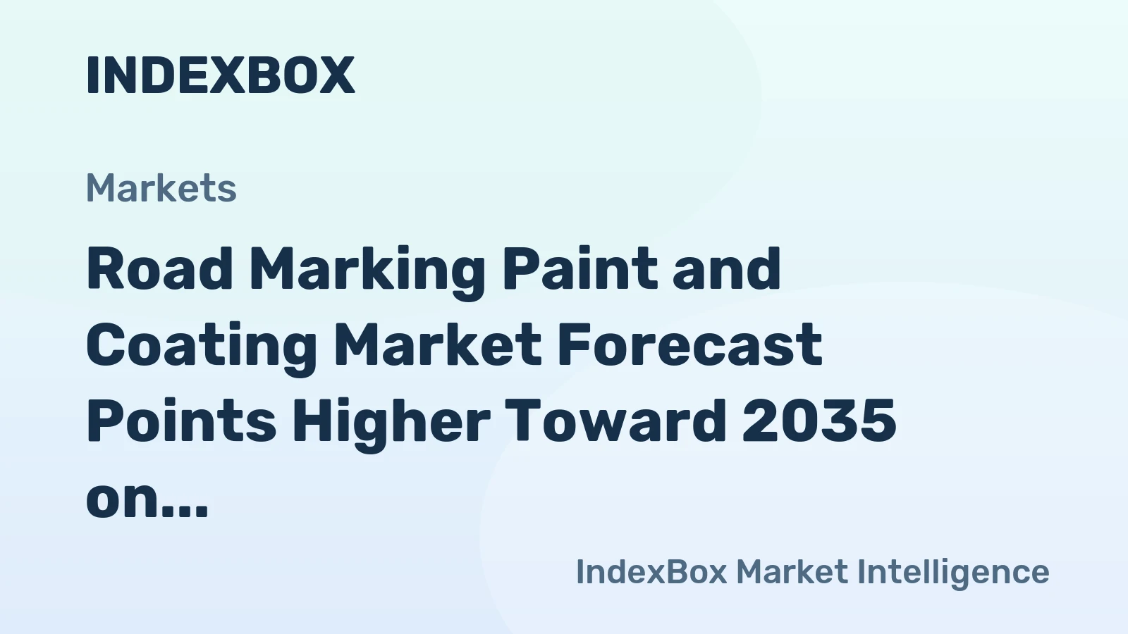 Road Marking Paint and Coating Market Forecast Points Higher Toward 2035 on Infrastructure Modernization