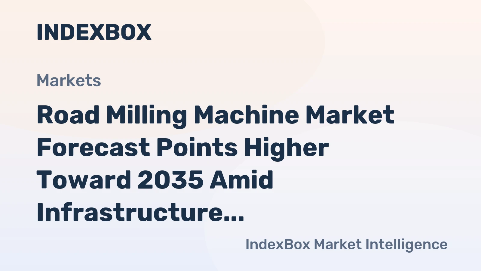 Road Milling Machine Market Forecast Points Higher Toward 2035 Amid Infrastructure Renewal Push