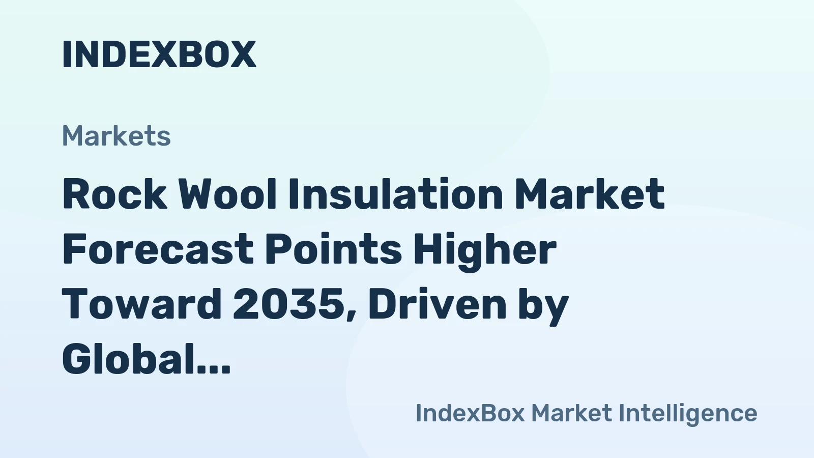 Rock Wool Insulation Market Forecast Points Higher Toward 2035, Driven by Global Fire Safety Mandates