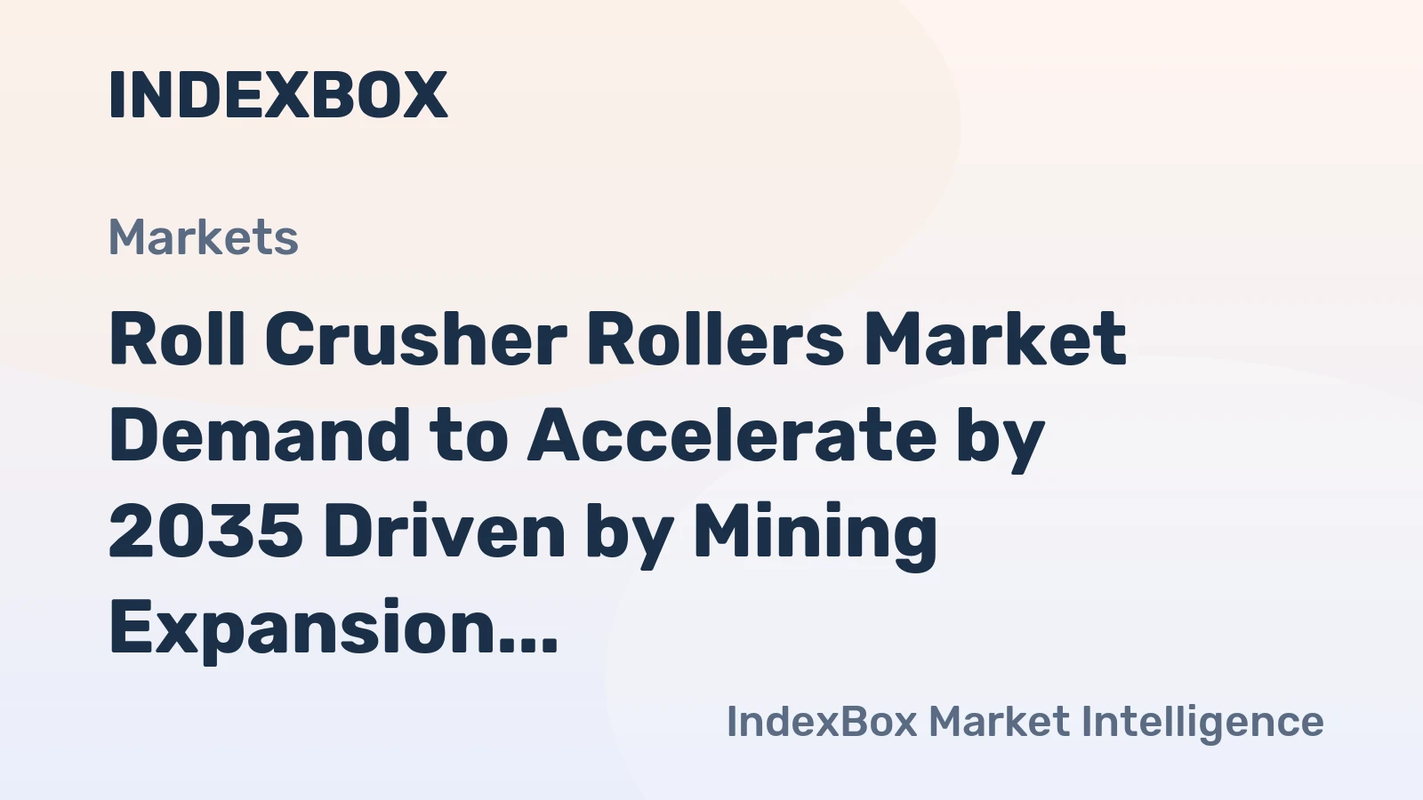 Roll Crusher Rollers Market Demand to Accelerate by 2035 Driven by Mining Expansion and Replacement Cycles