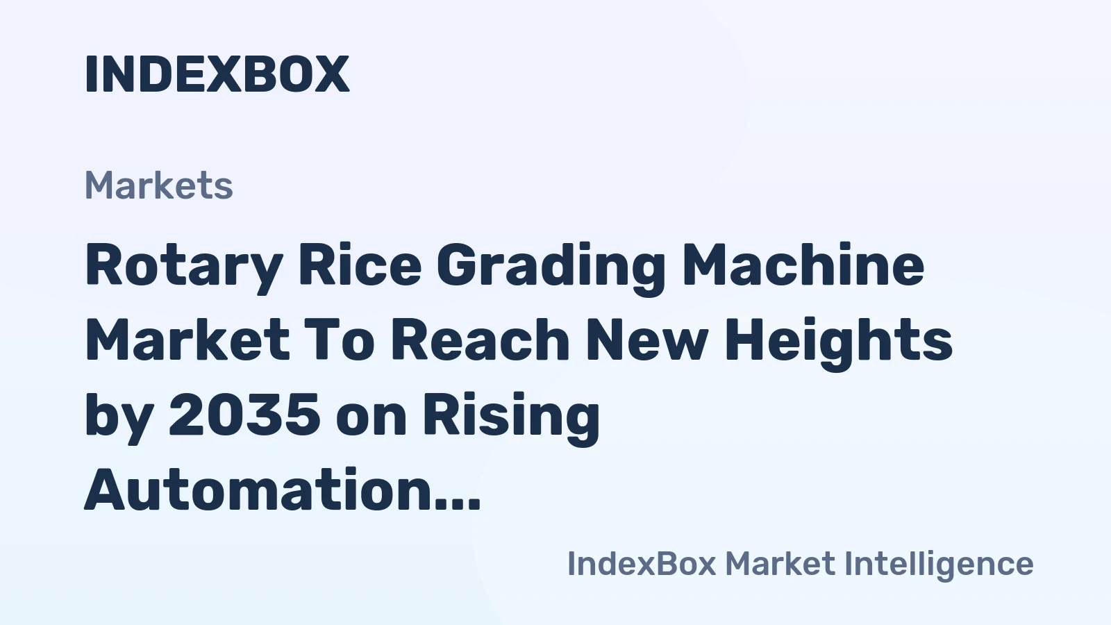 Rotary Rice Grading Machine Market to Reach New Heights by 2035 on Rising Automation in Rice Mills