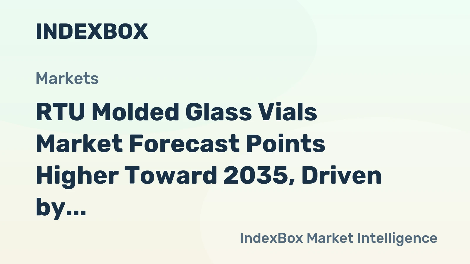 RTU Molded Glass Vials Market Forecast Points Higher Toward 2035, Driven by Biologics Pipeline Expansion