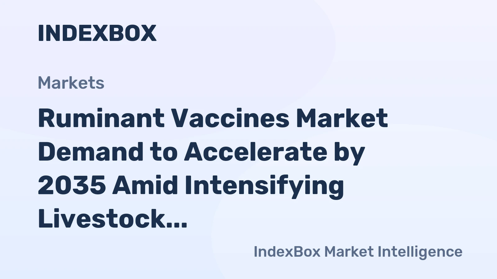 Ruminant Vaccines Market Demand to Accelerate by 2035 Amid Intensifying Livestock Disease Pressures