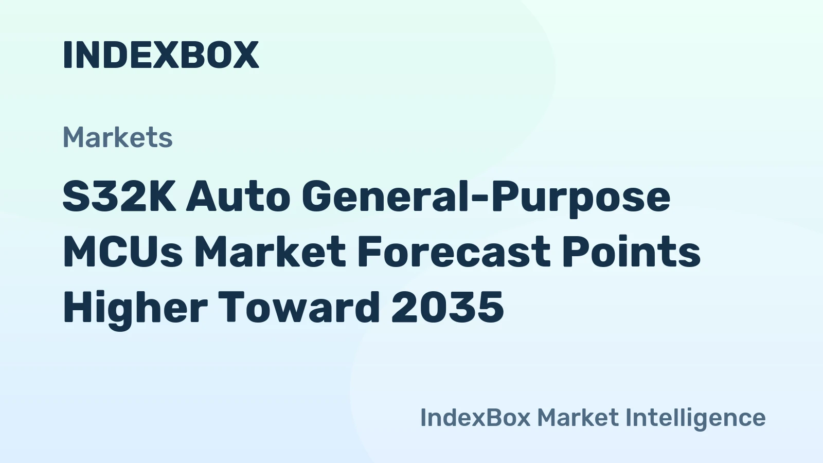 S32K Auto General-Purpose MCUs Market Forecast Points Higher Toward 2035, Driven by Vehicle Electrification and Domain Architecture Shift
