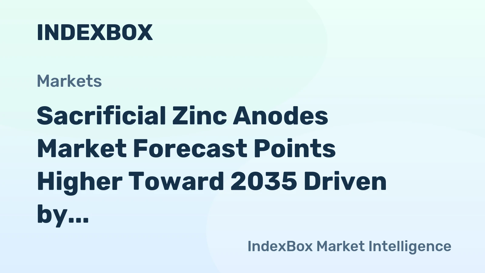 Sacrificial Zinc Anodes Market Forecast Points Higher Toward 2035 Driven by Offshore Wind and Maritime Fleet Renewal