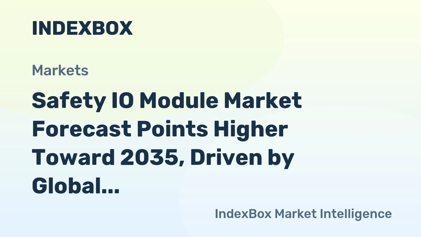 Safety IO Module Market Forecast Points Higher Toward 2035, Driven by Global Machine Safety Mandates