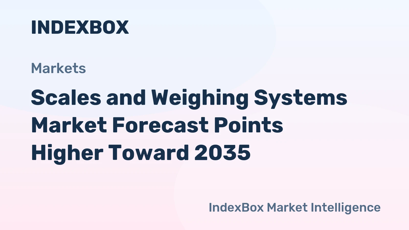 Scales and Weighing Systems Market Forecast Points Higher Toward 2035, Driven by Logistics Automation and Industry 4.0 Integration