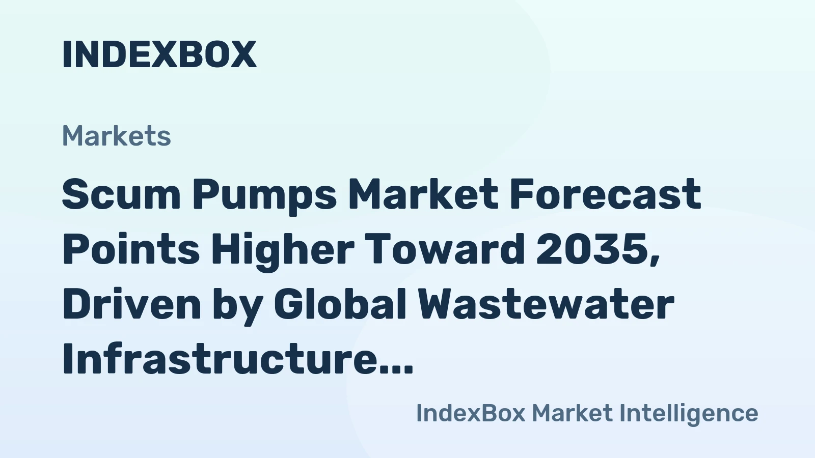 Scum Pumps Market Forecast Points Higher Toward 2035, Driven by Global Wastewater Infrastructure Upgrades