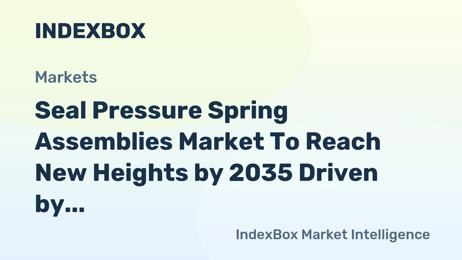 Seal Pressure Spring Assemblies Market to Reach New Heights by 2035 Driven by Packaging Automation Demand