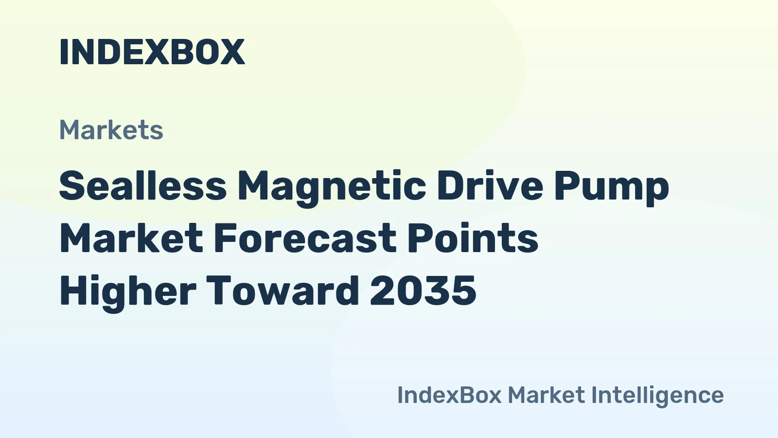 Sealless Magnetic Drive Pump Market Forecast Points Higher Toward 2035, Driven by Stringent Environmental Regulations