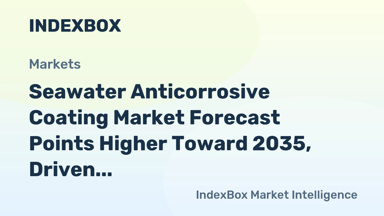 Seawater Anticorrosive Coating Market Forecast Points Higher Toward 2035, Driven by Offshore Energy Expansion