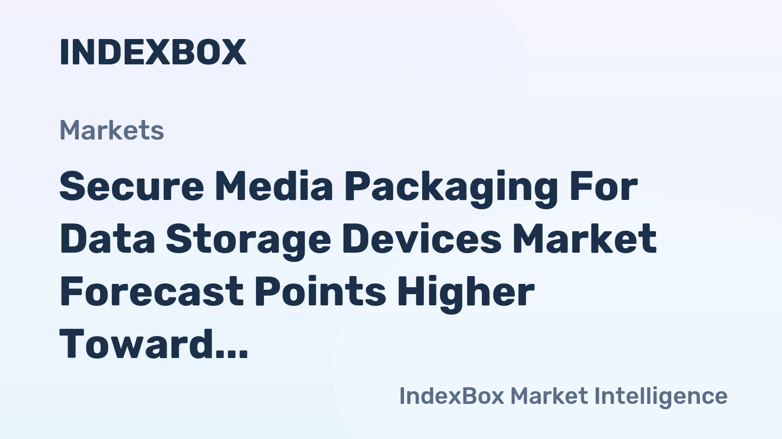 Secure Media Packaging for Data Storage Devices Market Forecast Points Higher Toward 2035, Driven by Data Center Expansion