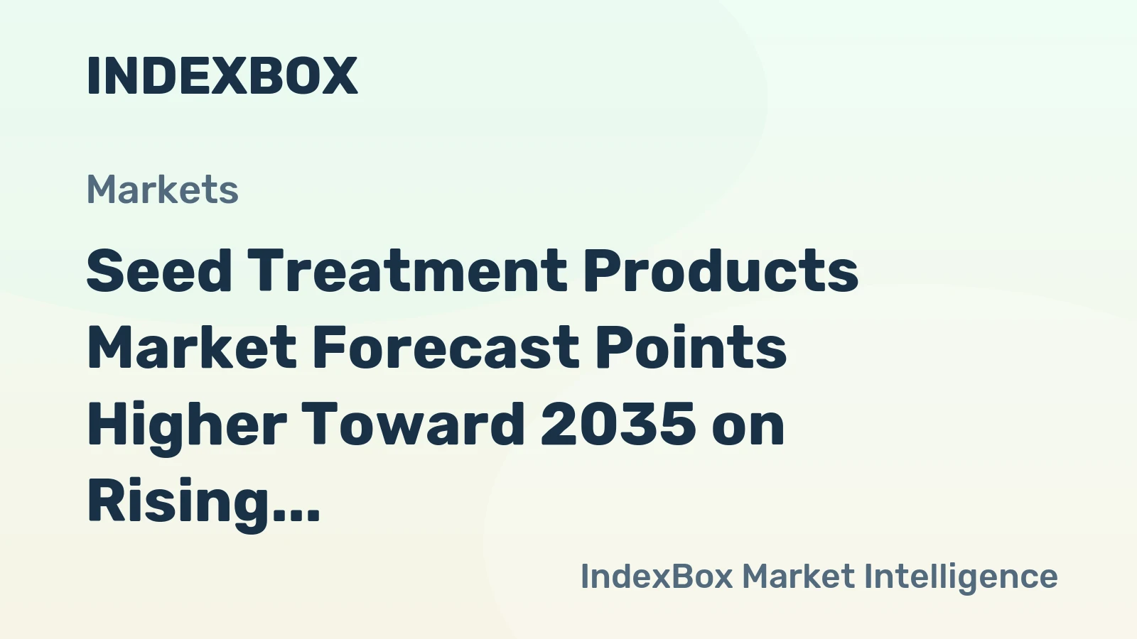 Seed Treatment Products Market Forecast Points Higher Toward 2035 on Rising Biological Integration
