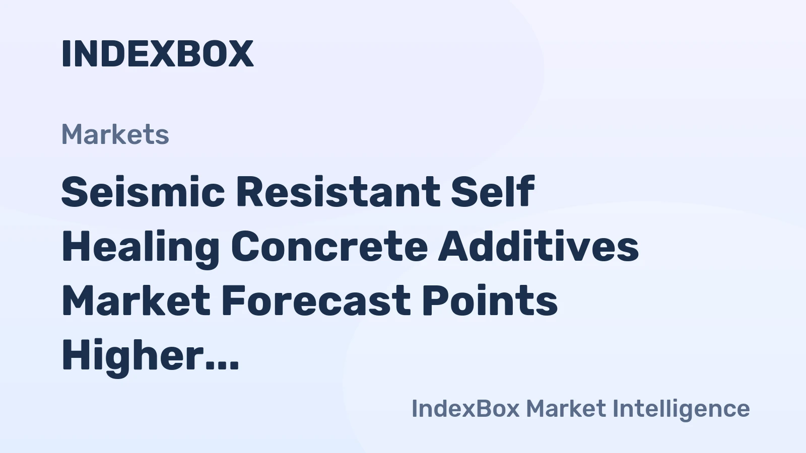 Seismic Resistant Self Healing Concrete Additives Market Forecast Points Higher Toward 2035, Driven by Resilient Infrastructure Codes