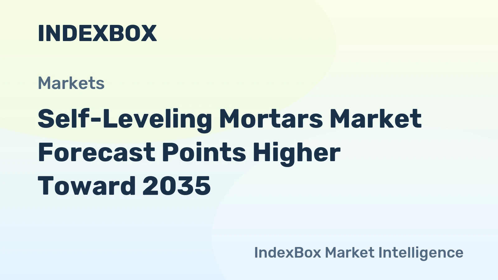 Self-Leveling Mortars Market Forecast Points Higher Toward 2035, Driven by Cleanroom and Gigafactory Construction