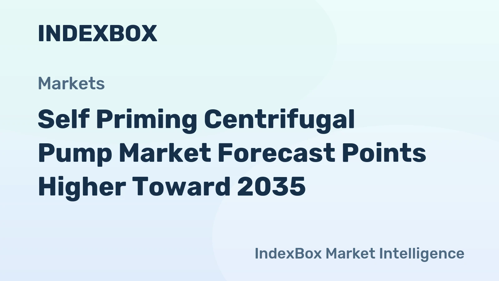 Self Priming Centrifugal Pump Market Forecast Points Higher Toward 2035, Driven by Industrial Water and Wastewater Infrastructure Expansion