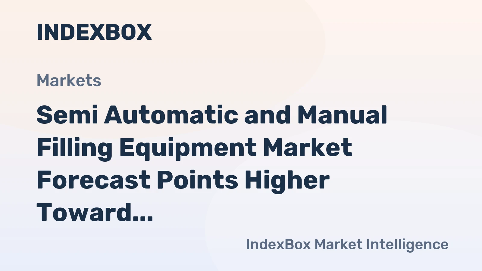 Semi Automatic and Manual Filling Equipment Market Forecast Points Higher Toward 2035, Driven by Biopharma Pipeline Expansion
