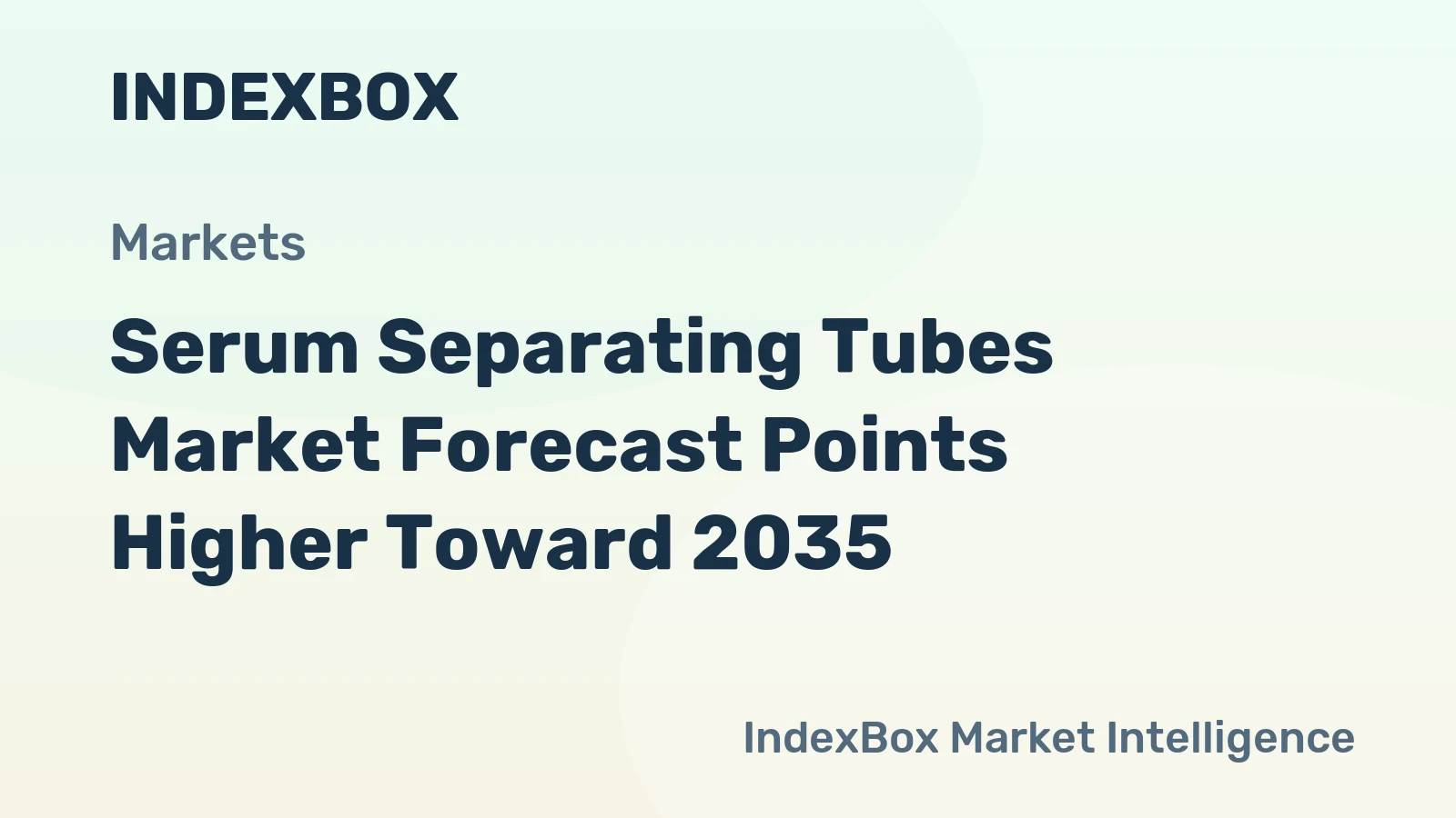 Serum Separating Tubes Market Forecast Points Higher Toward 2035, Driven by Expanding Clinical Diagnostics Demand