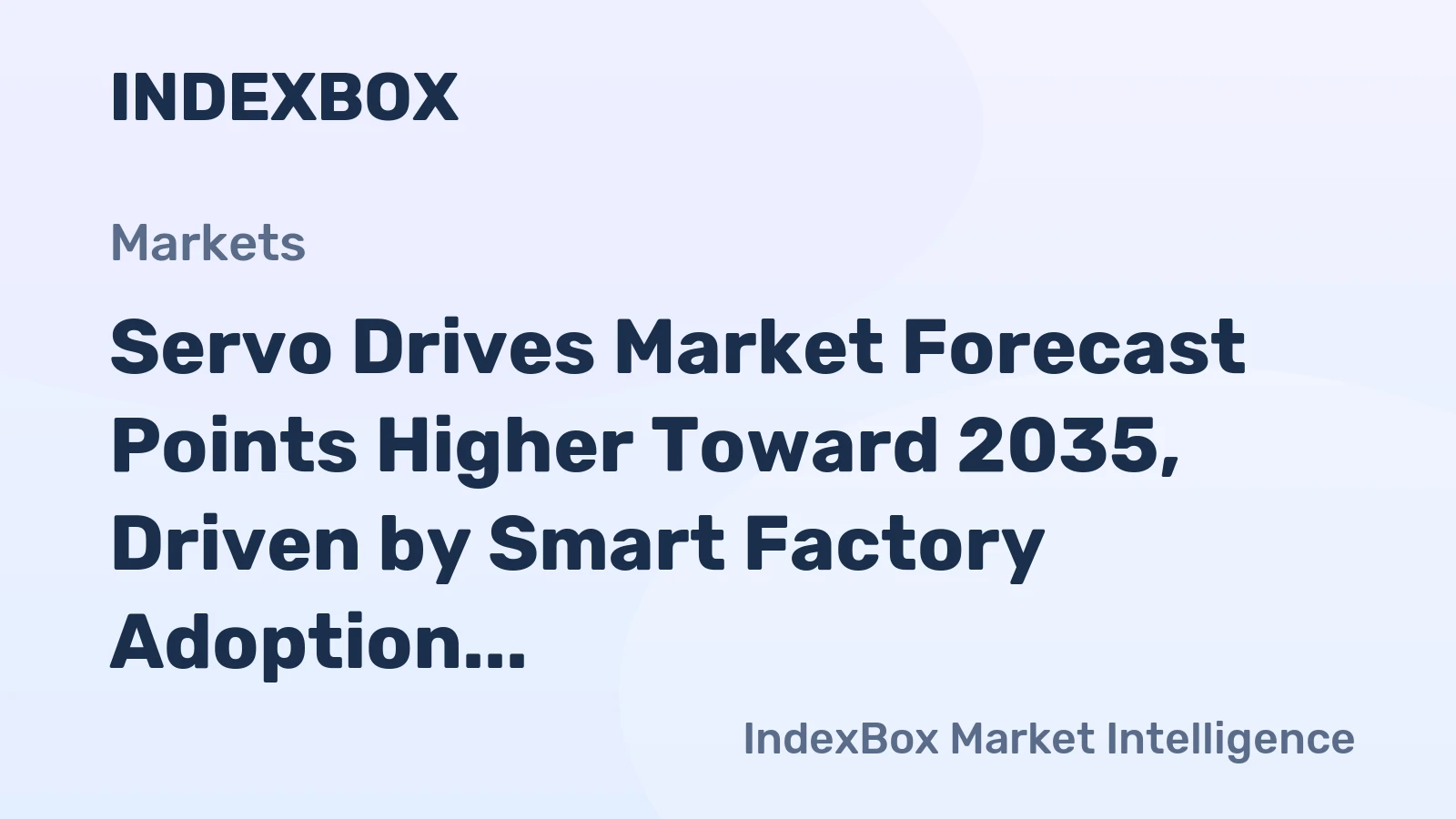 Servo Drives Market Forecast Points Higher Toward 2035, Driven by Smart Factory Adoption