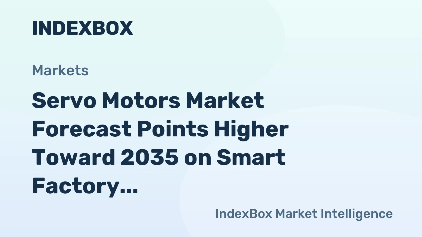 Servo Motors Market Forecast Points Higher Toward 2035 on Smart Factory Expansion