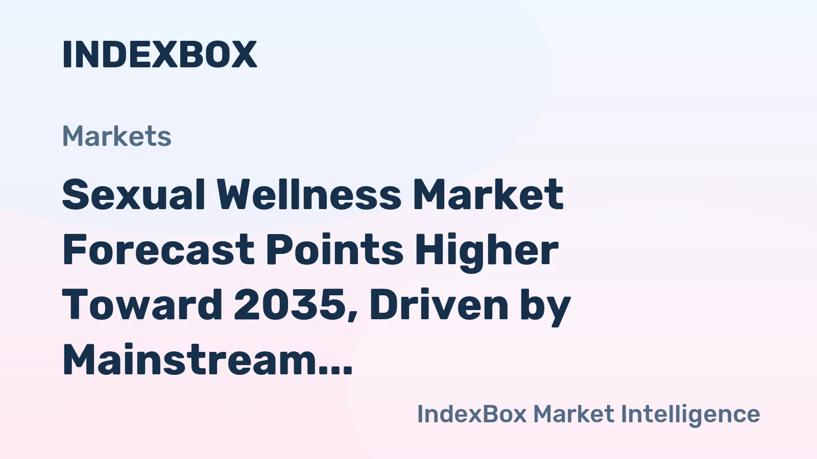 Sexual Wellness Market Forecast Points Higher Toward 2035, Driven by Mainstream Health Integration