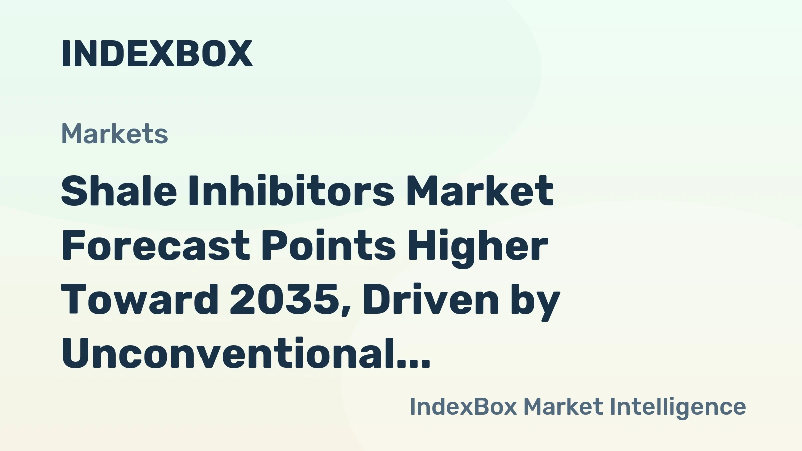 Shale Inhibitors Market Forecast Points Higher Toward 2035, Driven by Unconventional Drilling Expansion