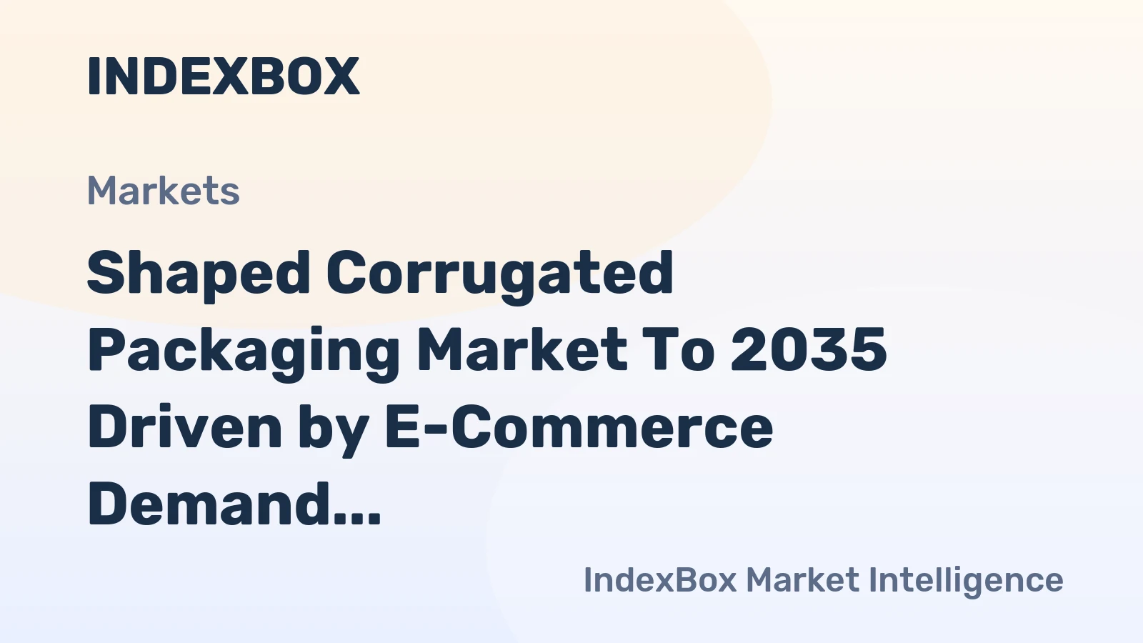 Shaped Corrugated Packaging Market to 2035 Driven by E-Commerce Demand for Brand-Expressive, Right-Sized Mailer Boxes