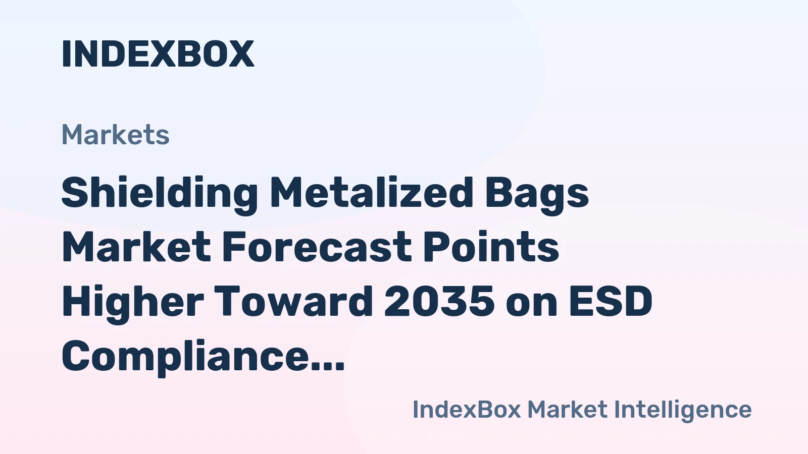 Shielding Metalized Bags Market Forecast Points Higher Toward 2035 on ESD Compliance Mandates
