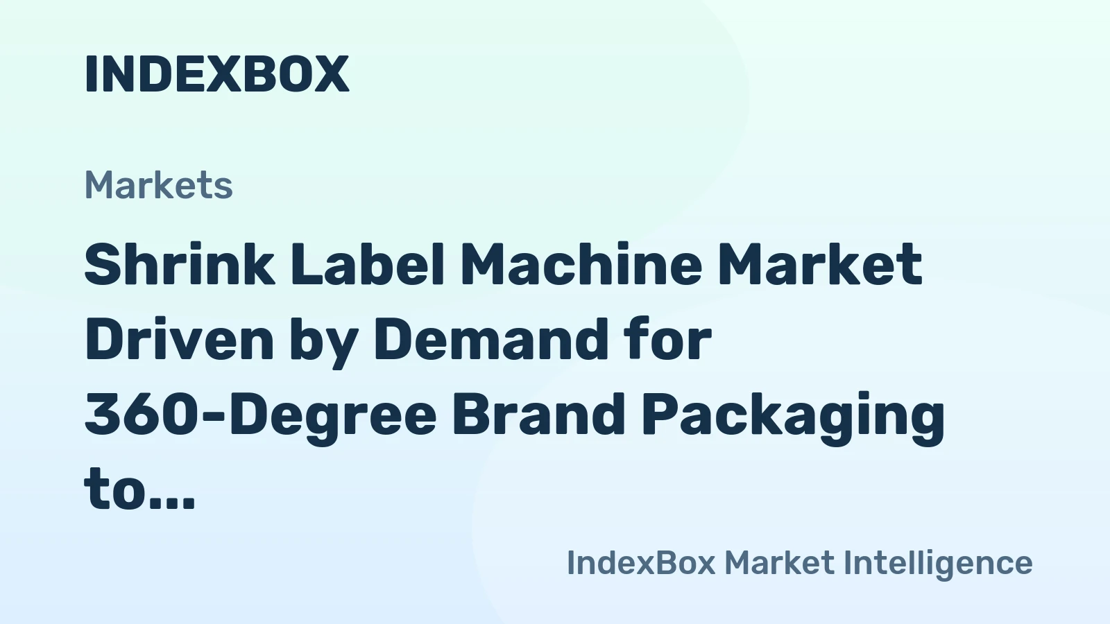 Shrink Label Machine Market Driven by Demand for 360-Degree Brand Packaging to 2035