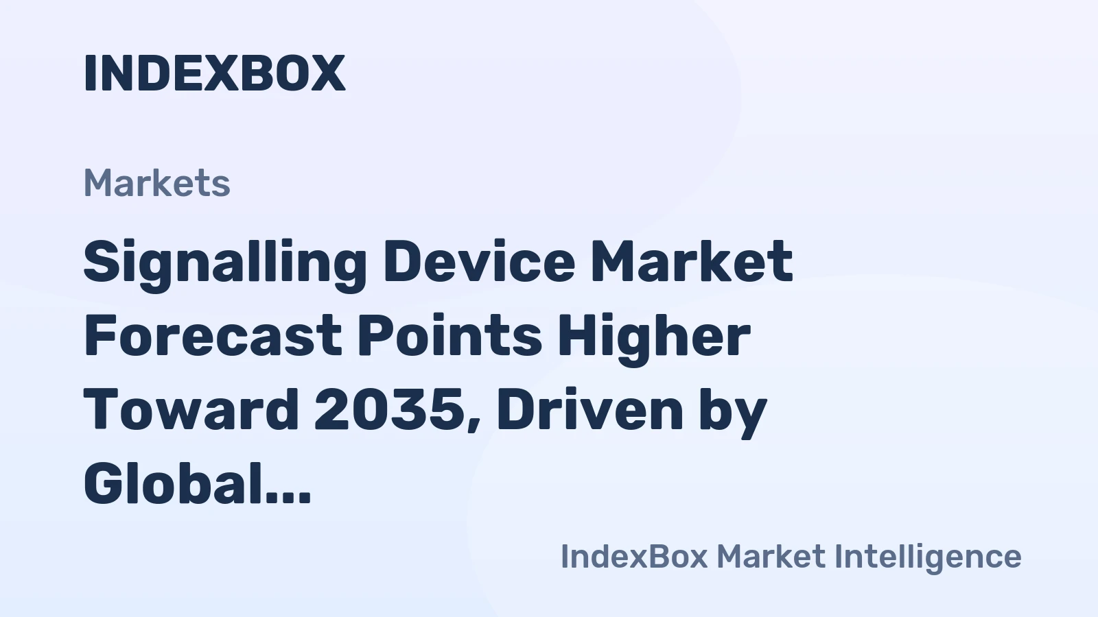 Signalling Device Market Forecast Points Higher Toward 2035, Driven by Global Safety Mandates