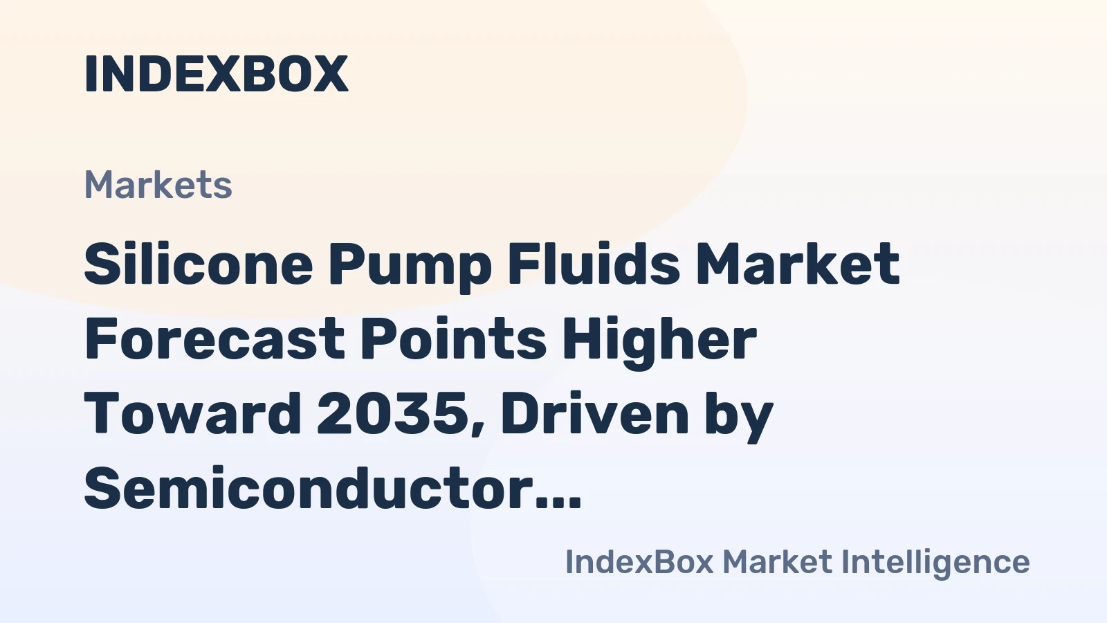 Silicone Pump Fluids Market Forecast Points Higher Toward 2035, Driven by Semiconductor Fab Expansion