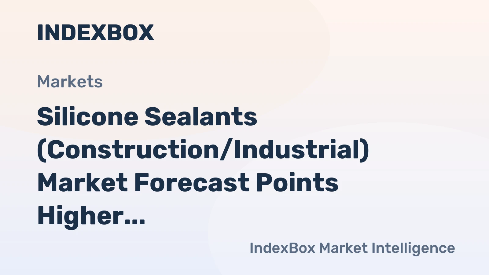 Silicone Sealants (Construction/Industrial) Market Forecast Points Higher Toward 2035 on Infrastructure Renewal Demand